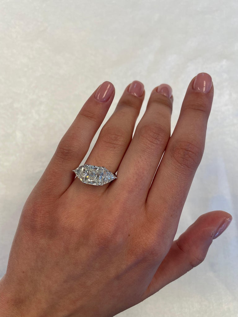 Alexander All GIA Certified 3.00 Carat Radiant Cut Diamond Three-Stone ...