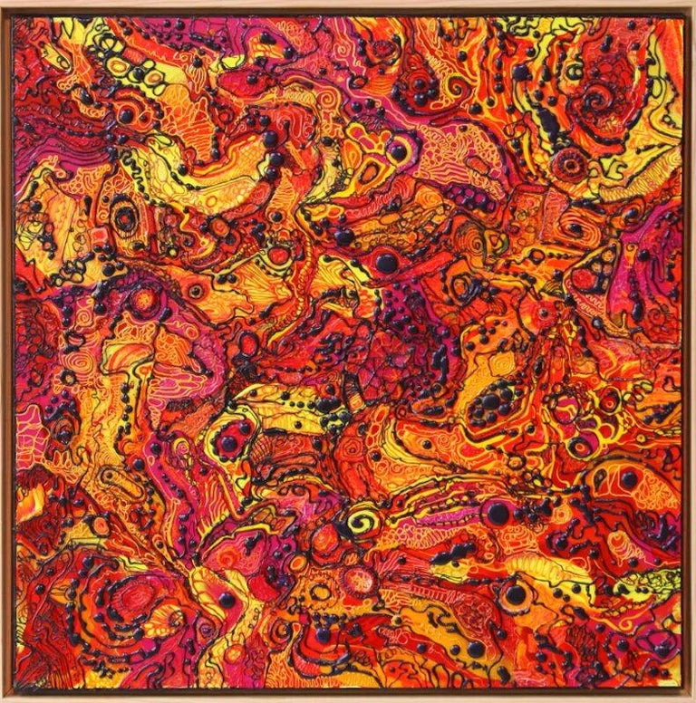 Alexander Arshansky - Biomorphic Cubist Painting, "The Origin of Desire ...