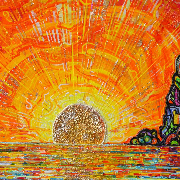 Alexander Arshansky - Biomorphic Cubist Painting, "Torrey Pines" For ...