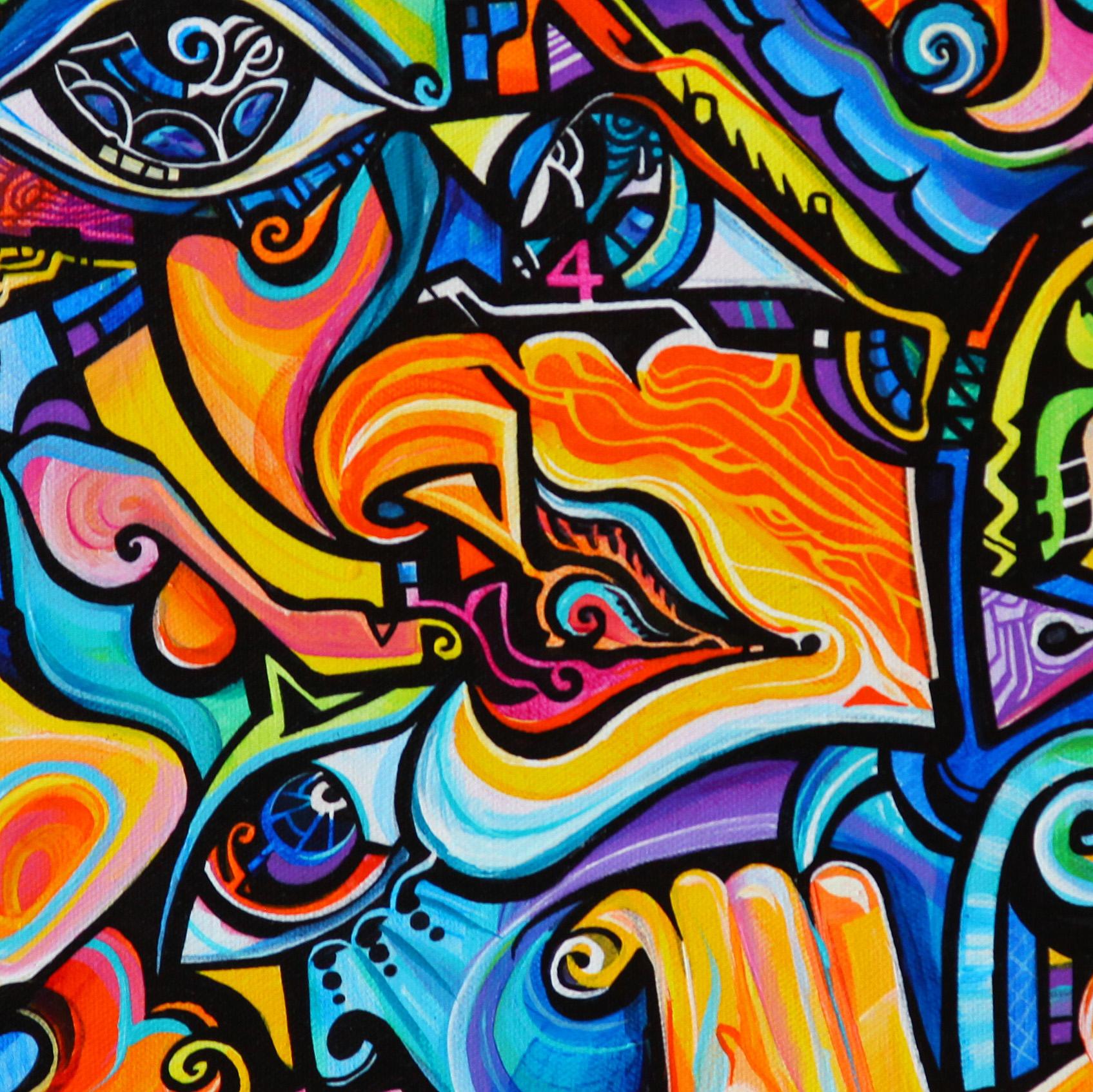 Alexander Arshansky - Contemporary Colorful Cubist Abstract Painting ...