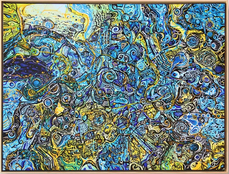Alexander Arshansky - Contemporary Cubist Abstract Painting, "Tears of ...