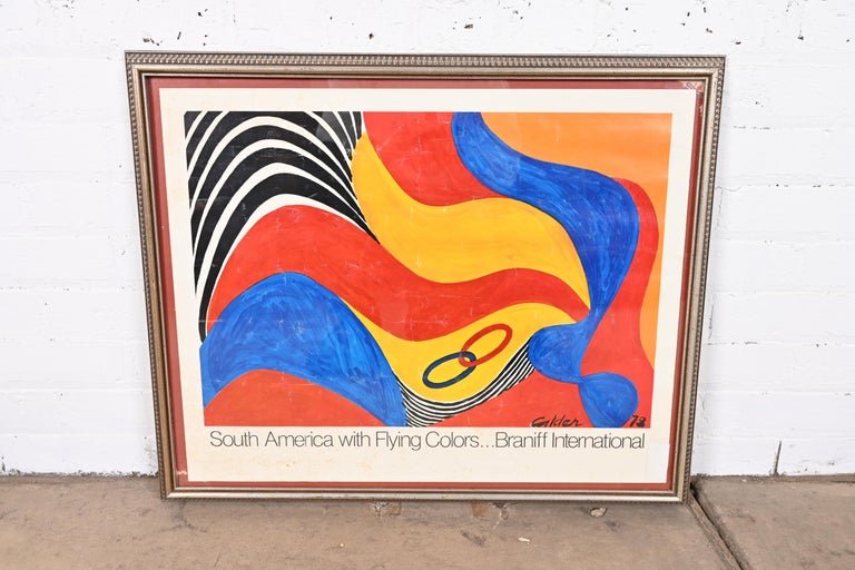 Alexander Calder "Friendship" Lithograph, Braniff Flying Colors ...