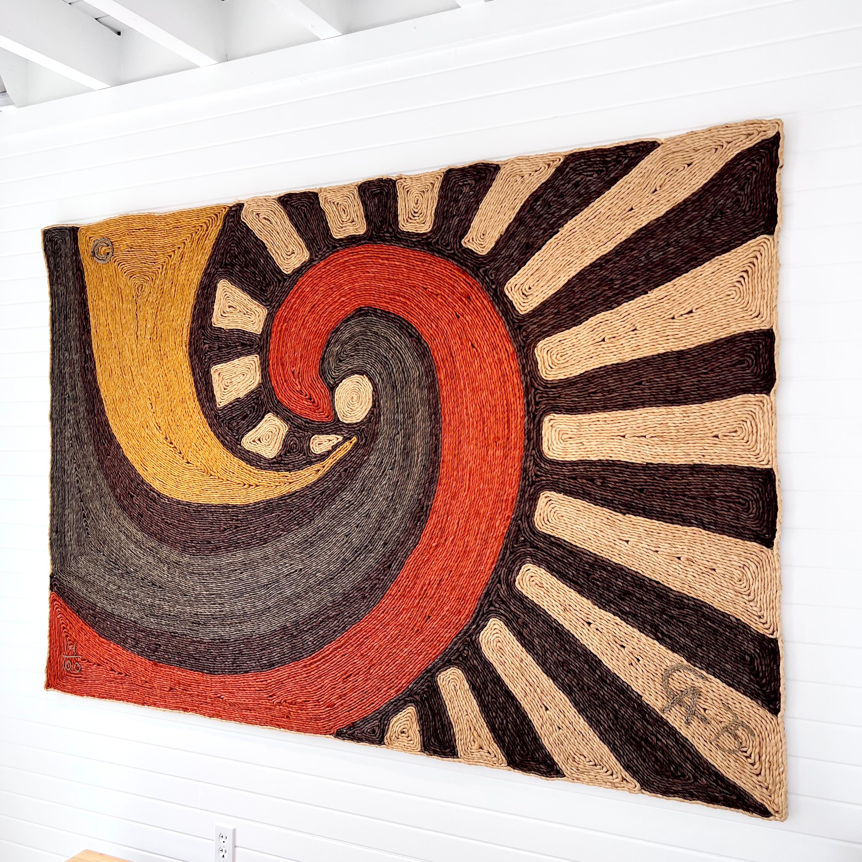 Alexander Calder Jute 'Swirl' Tapestry, 1975 Guatemala For Sale at 1stDibs