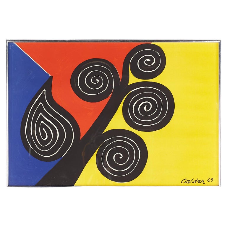Alexander Calder Mid-Century Autumn Harvest Lithograph For Sale at 1stDibs