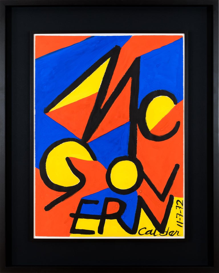 Alexander Calder - McGovern by Alexander Calder - Abstract painting For ...