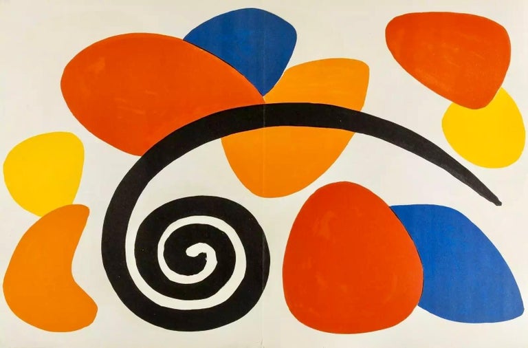 Alexander Calder - Alexander Calder lithograph derrière le miroir ...