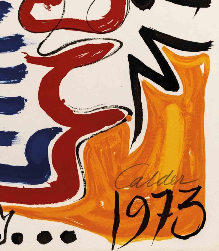 Alexander Calder - Anniversaire 80 de Sandy - Lithograph by Alexander ...