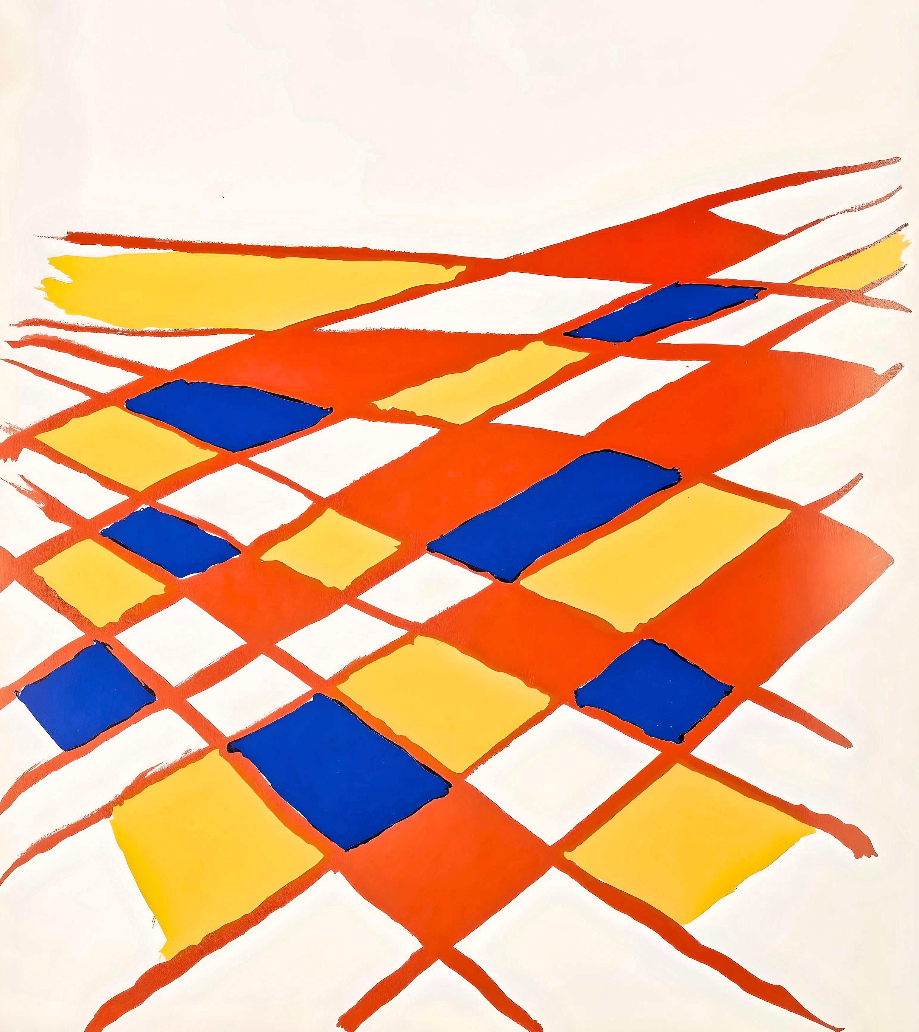 Calder, Composition, Derrière le miroir (after) For Sale at 1stDibs