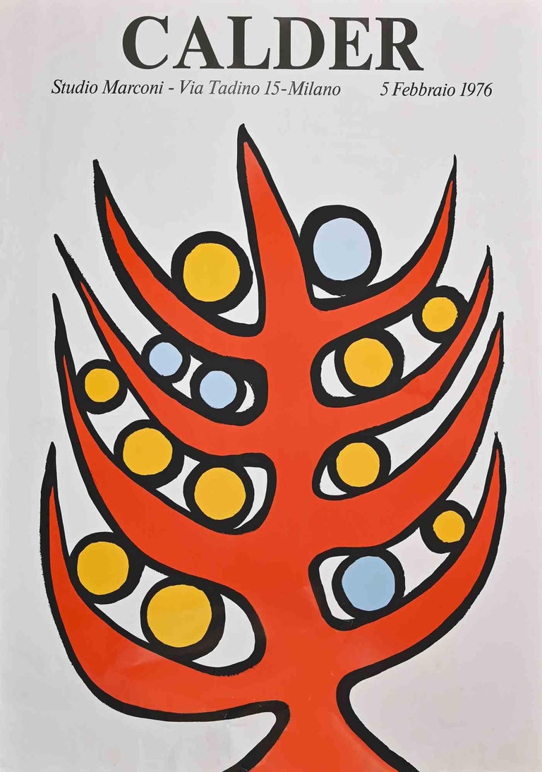 Alexander Calder - Calder Exhibition Poster - Vintage Screen Print by ...