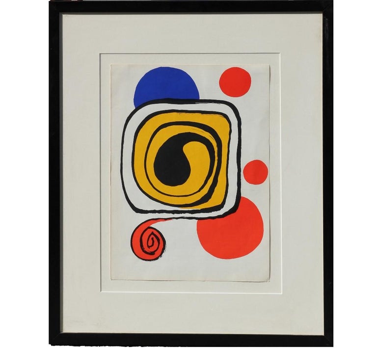 Alexander Calder - "Candy Swirl" Abstract Modern Geometric Color Print ...