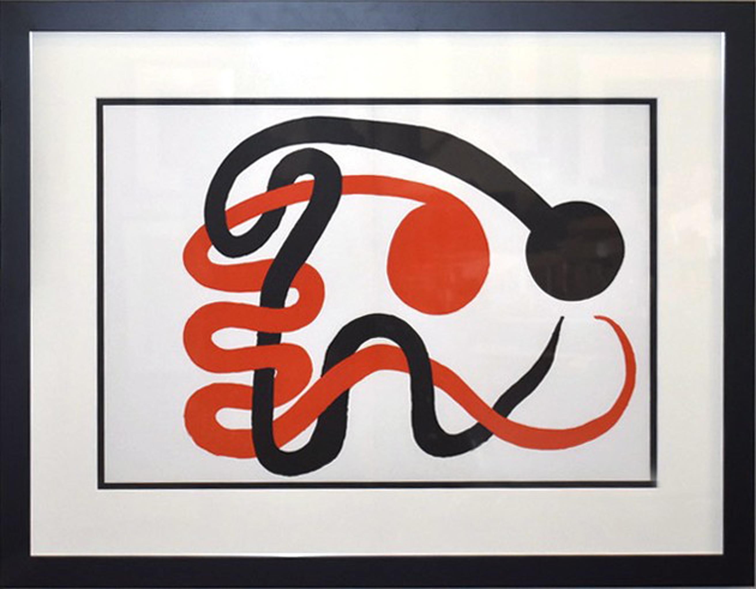 Alexander Calder - Yellow Crescent - Original lithograph, 1974 at 1stDibs