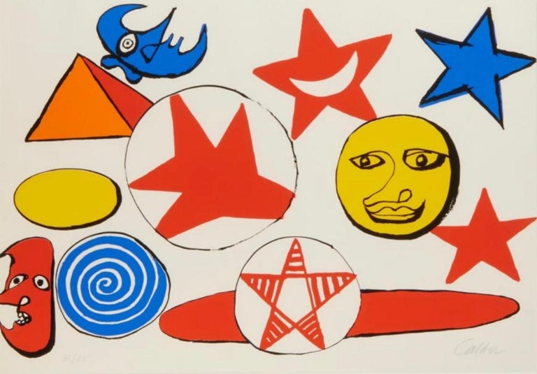 Alexander Calder - Galaxy Composition For Sale at 1stDibs