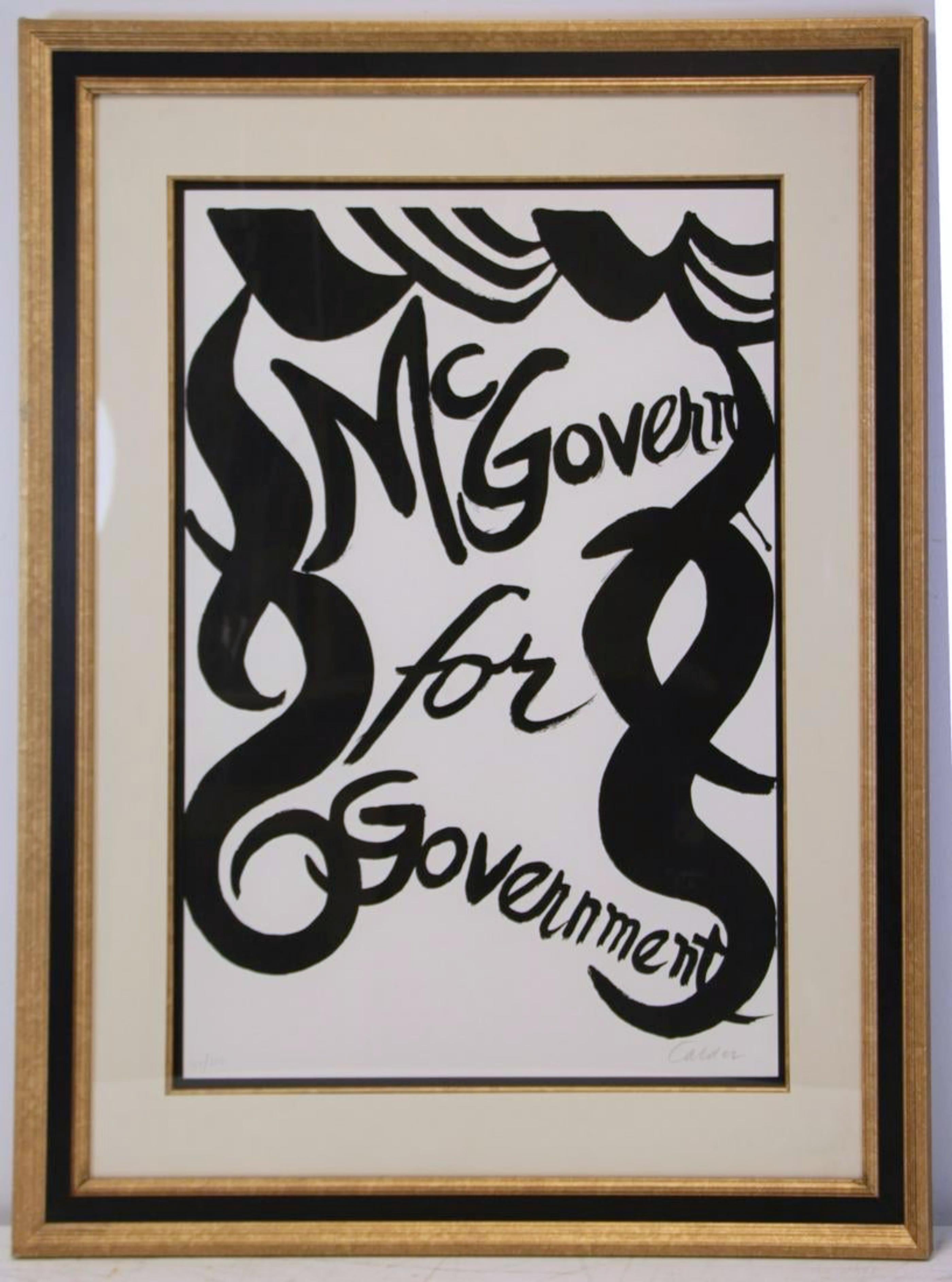 Alexander Calder - McGovern for McGovernment For Sale at 1stDibs