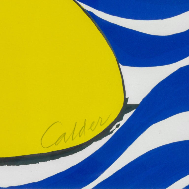 Alexander Calder - "Orange Ciel" framed signed lithograph by Alexander ...