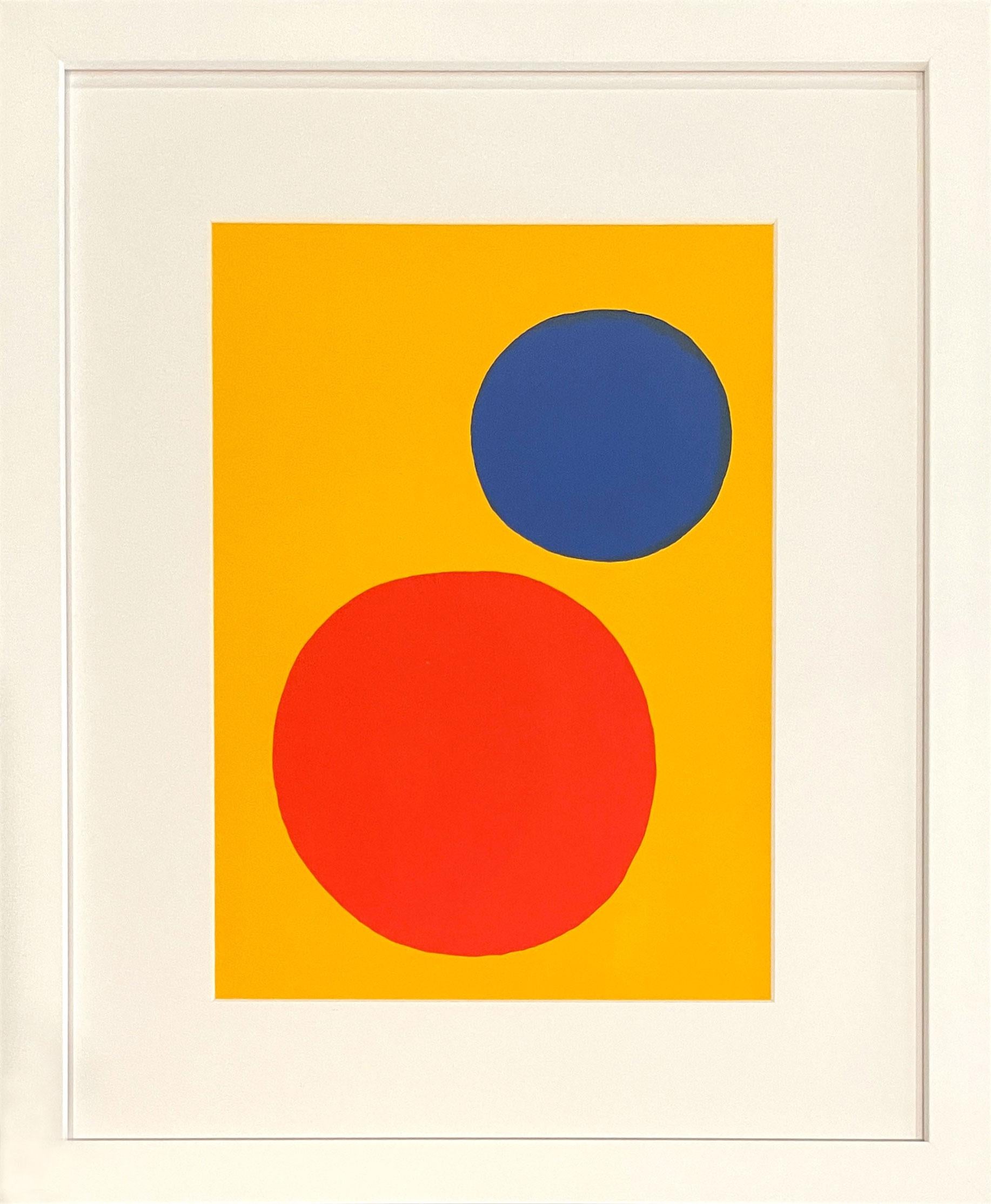 Alexander Calder - "Soleil Noir," Colored Lithograph Checkered ...