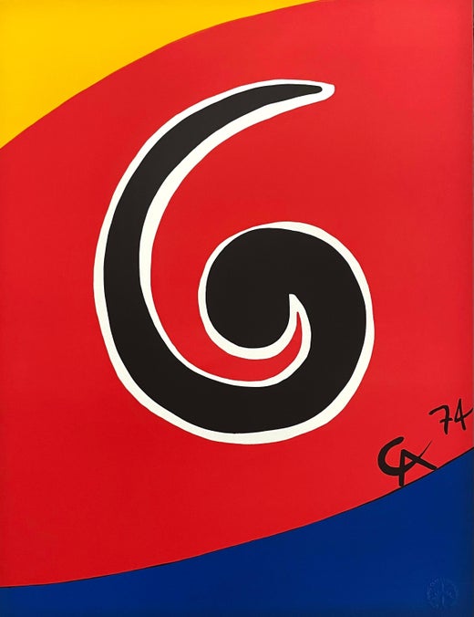 Alexander Calder - Calder, Soleil sur la Vagues (Red Sun Above the ...