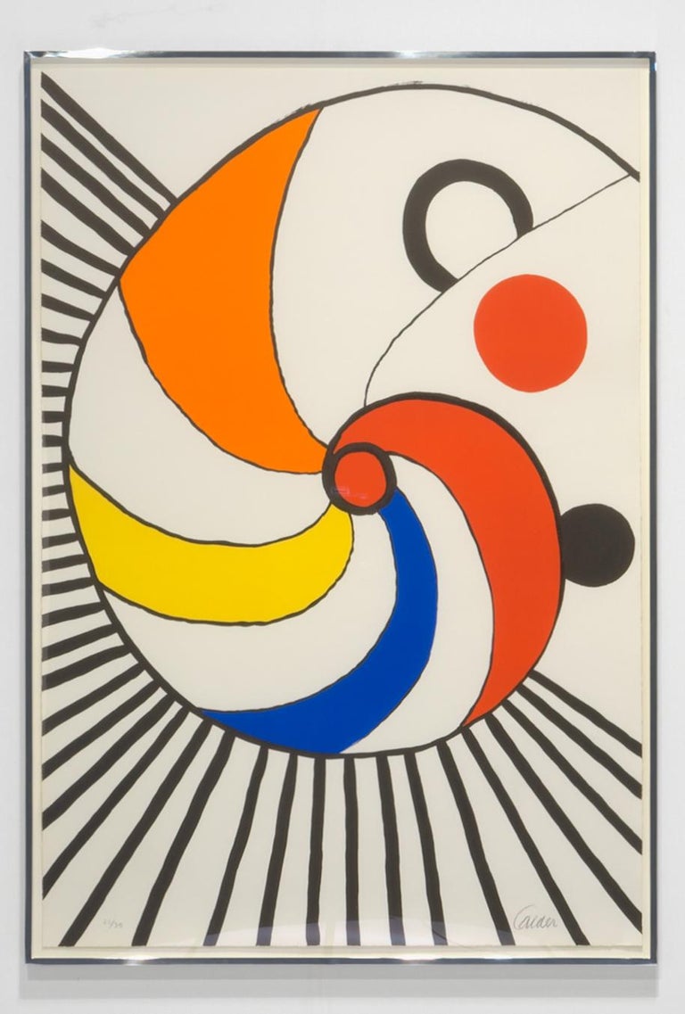 Alexander Calder - Spirale Multicolore at 1stDibs