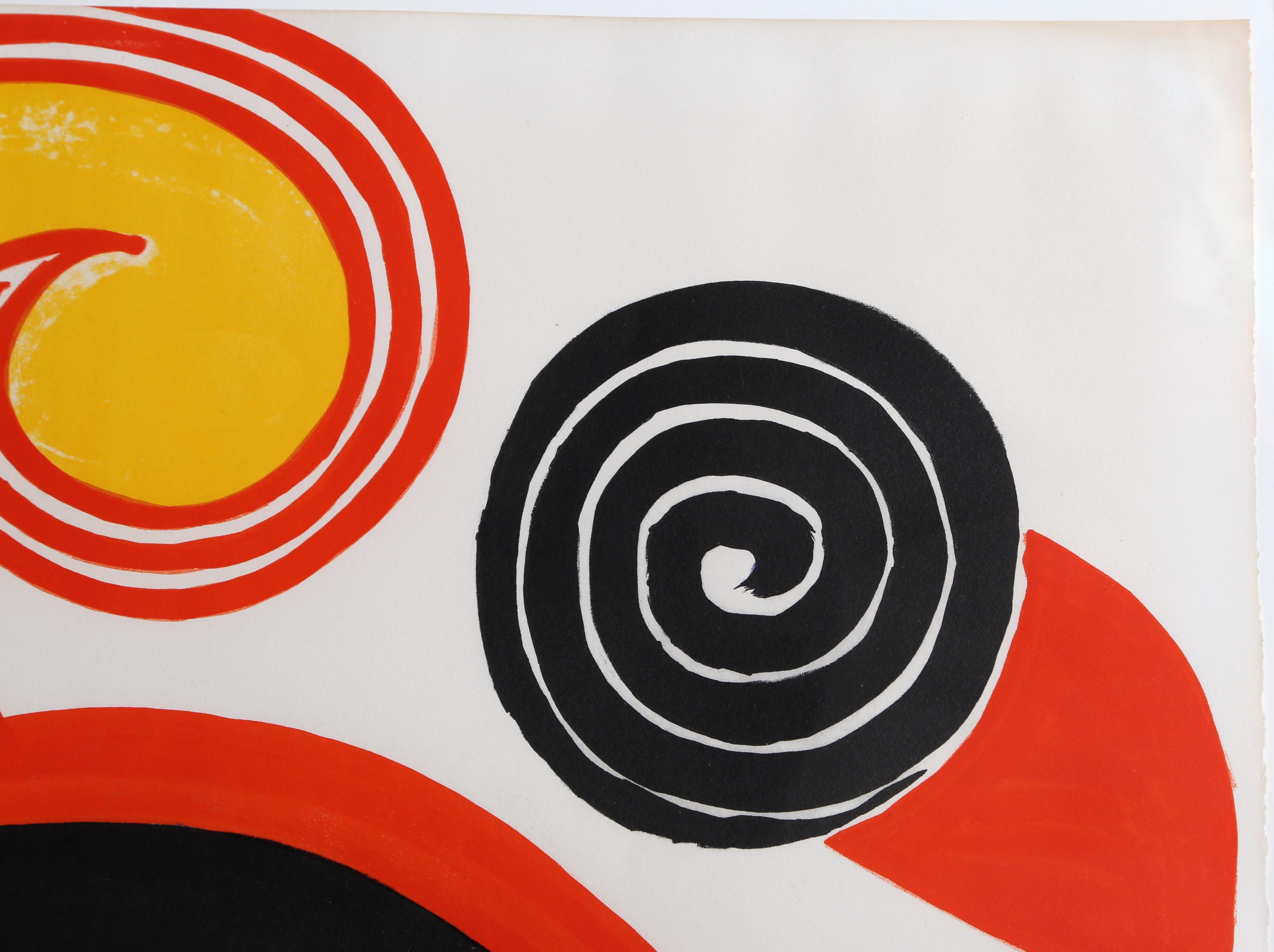 Alexander Calder - Spirales, Framed Lithograph by Alexander Calder ...