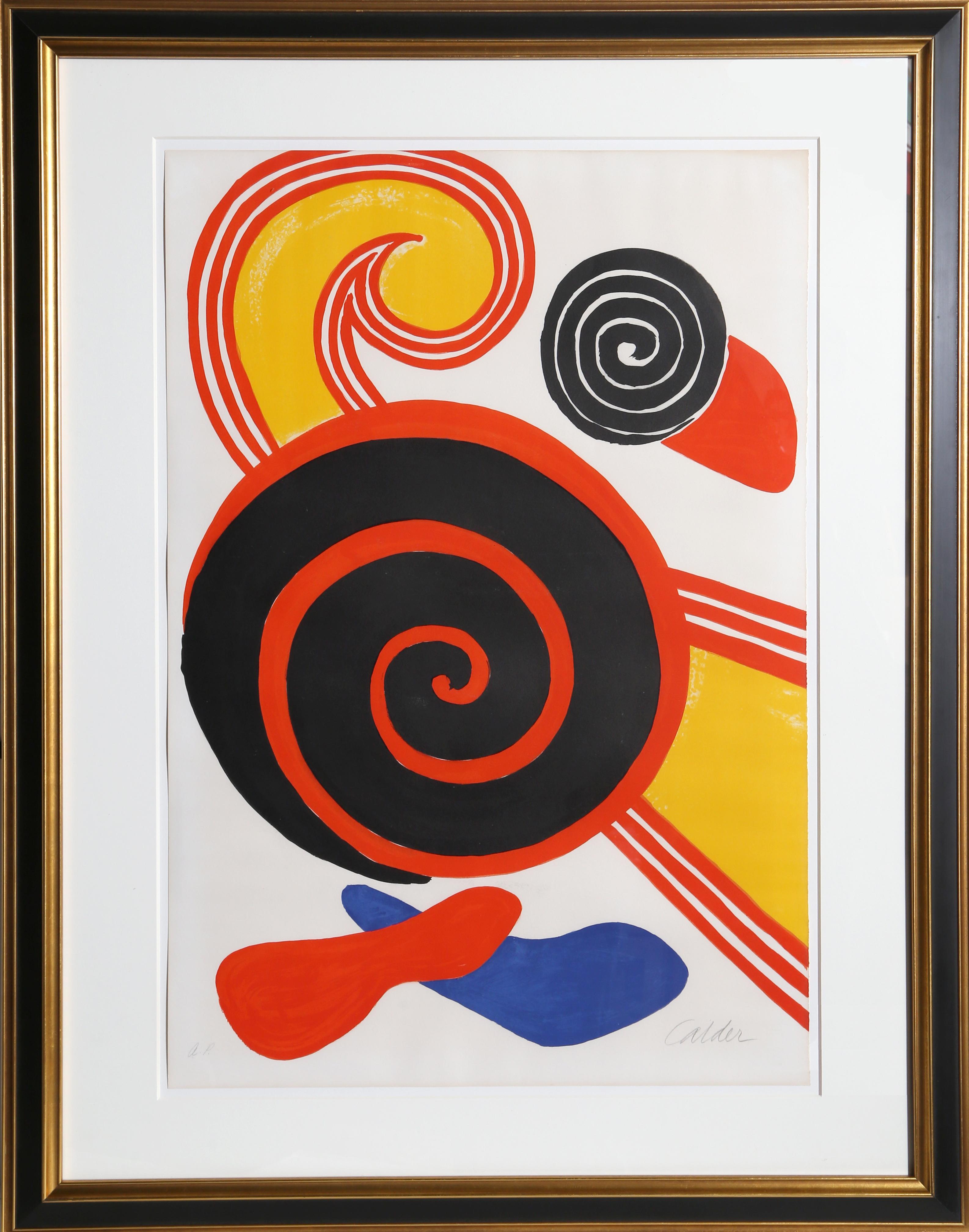 Alexander Calder - Spirales, Framed Lithograph by Alexander Calder ...