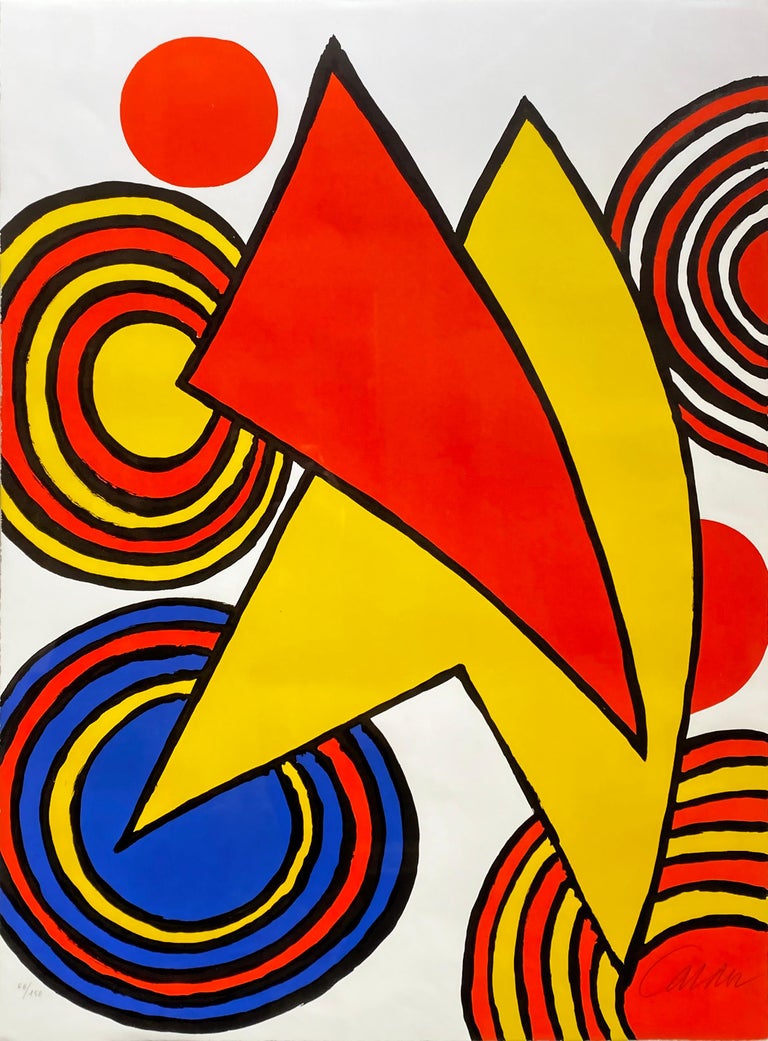 Alexander Calder - Les triangles et la spirale En vente sur 1stDibs