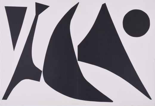 Calder Framed Lithograph "Quilt" at 1stDibs
