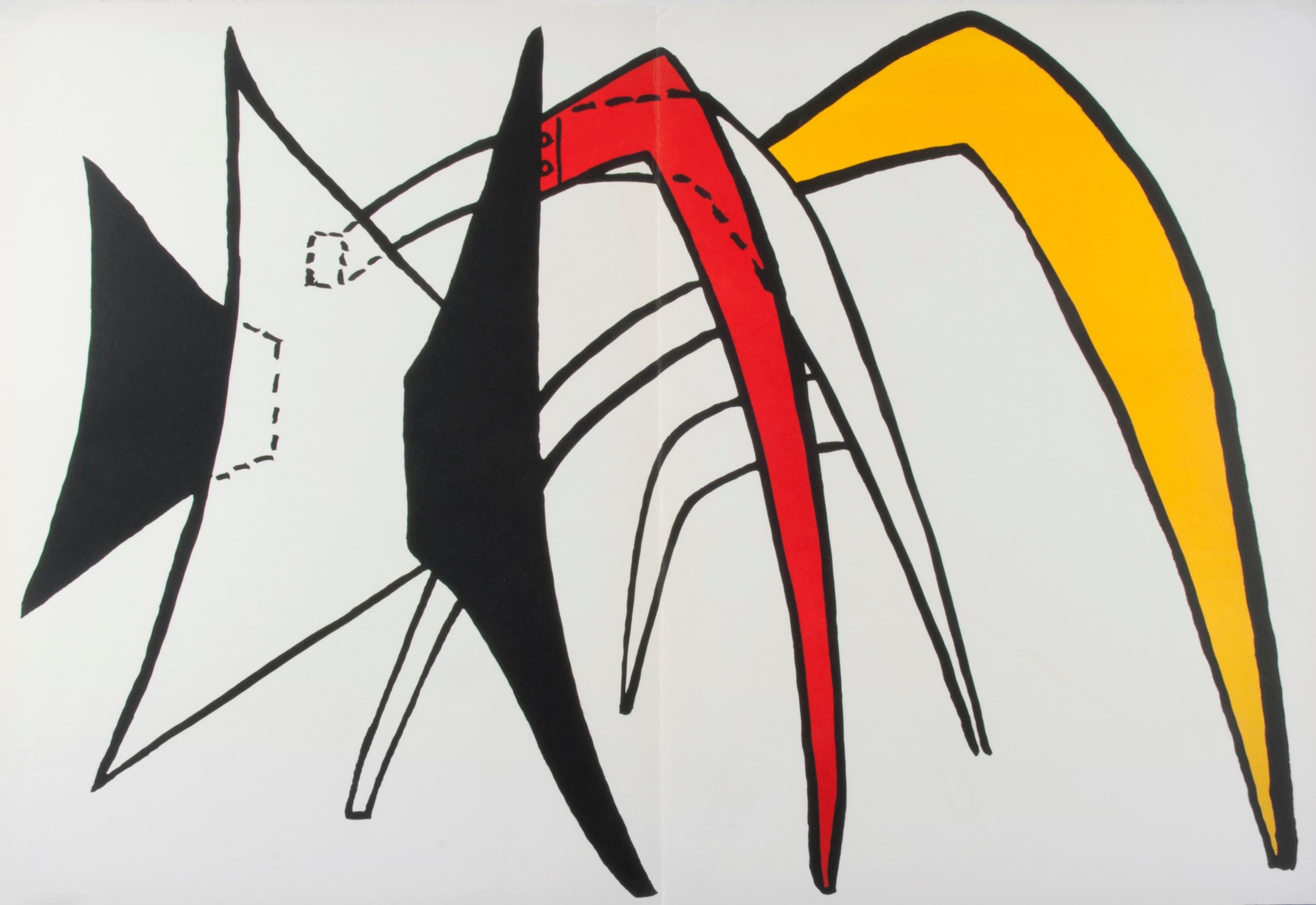 Alexander Calder - "Orange Ciel" framed signed lithograph by Alexander ...