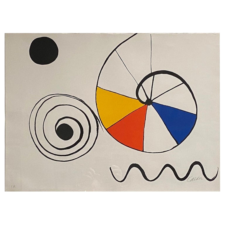 Alexander Calder, Signed Color Lithograph, E.A. 'Artist's Proof' 1965 ...