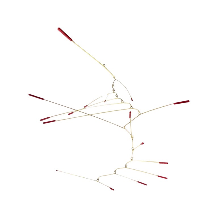 Alexander Calder Style Mobile Sculpture by Glen Davis For Sale at 1stDibs