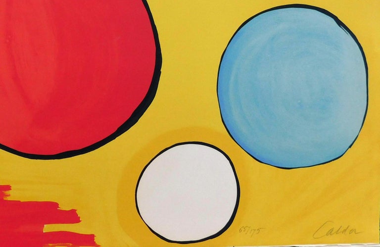 Alexander Color Lithograph, 1975-76, Black Lines from Our Unfinished ...