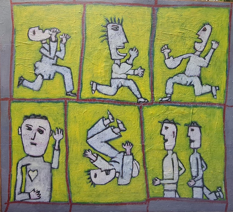 Alexander Dabrowski - 'Personnages'. Large Scale Acrylic on Board. at ...