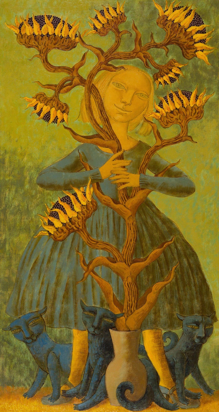 Alexander Demidov - A Big Flower, Painting, Oil on Canvas For Sale at ...