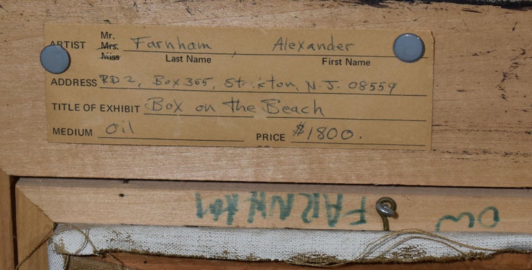 Alexander Farnham - Antique American Moonlit Ocean Wave Seascape ...