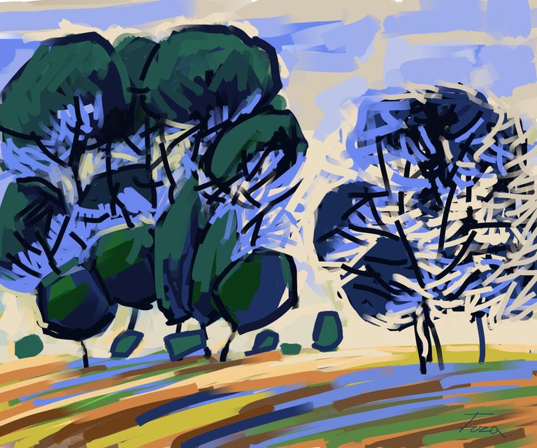 Alexander Fuza - Landscape abstract 1, Digital on Other For Sale at 1stDibs