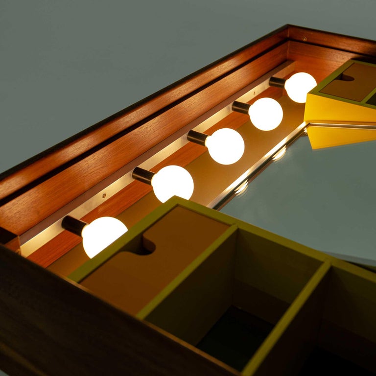 Alexander Girard and George Nelson Inc. Wall Mounted Vanity, Model 1030 ...