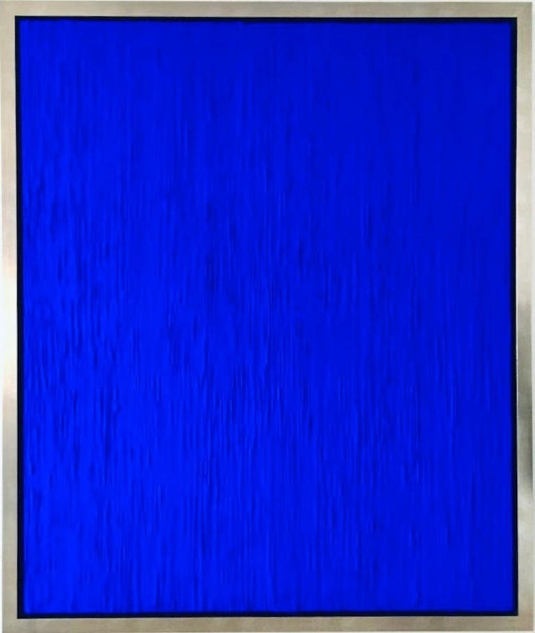 Alexander Gore - Blue Rain III Large Mixed Media on Canvas For Sale at ...