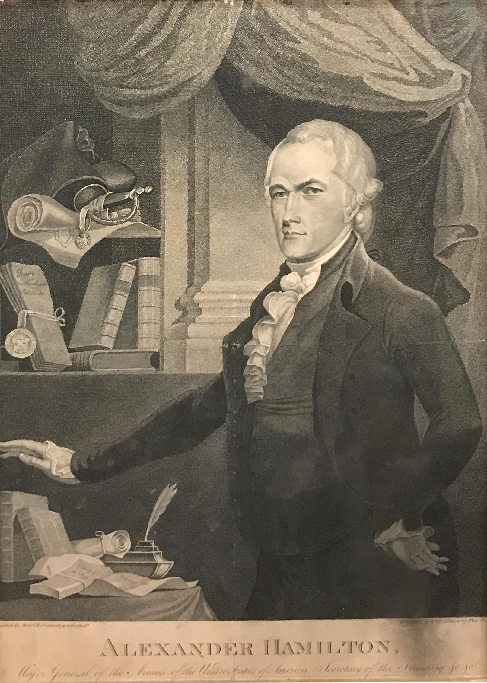 Alexander Hamilton Stipple Engraving by Archibald Robertson/William Rollinson at 1stDibs ...