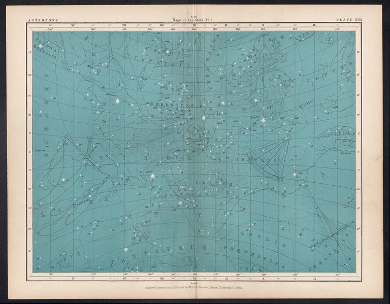 Maps of the Stars. Antique astronomy constellations map For Sale at 1stDibs