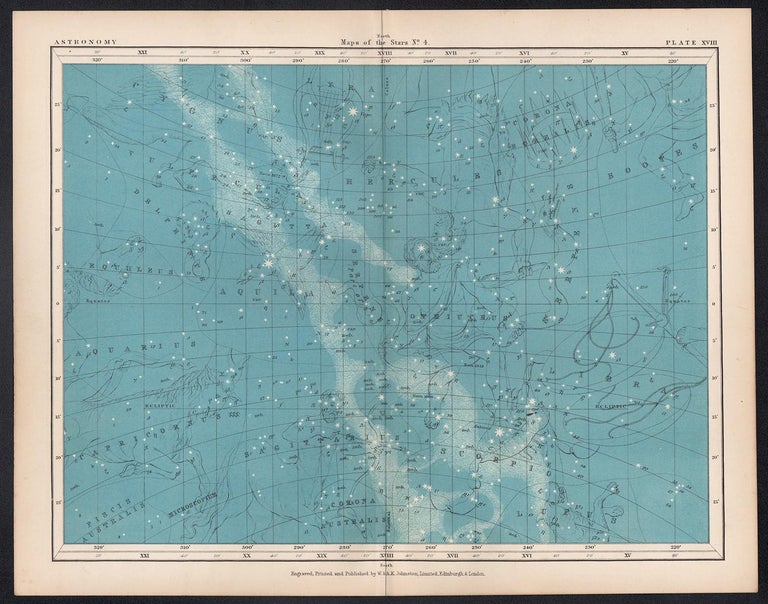 Maps of the Stars. Antique astronomy constellations map For Sale at 1stDibs