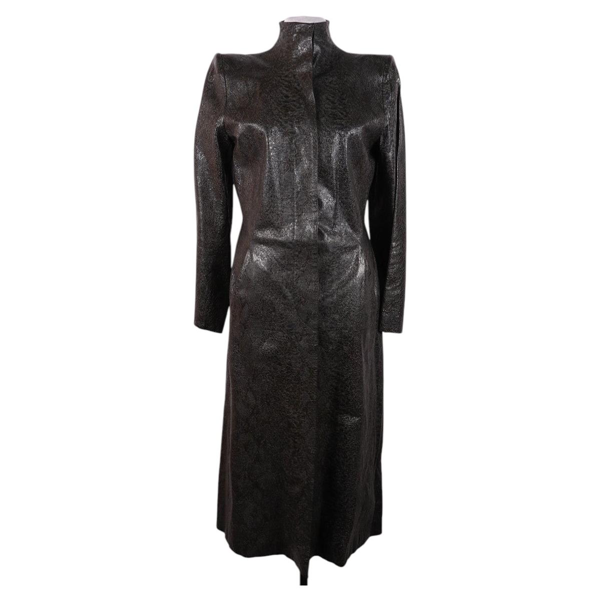 NWT 2010 ALEXANDER MCQUEEN black leather seamed 'PLATO'S ATLANTIS ...