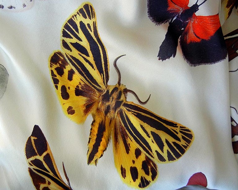 Alexander McQueen 2005 One Shoulder Butterfly Dress Gown in Ad ...