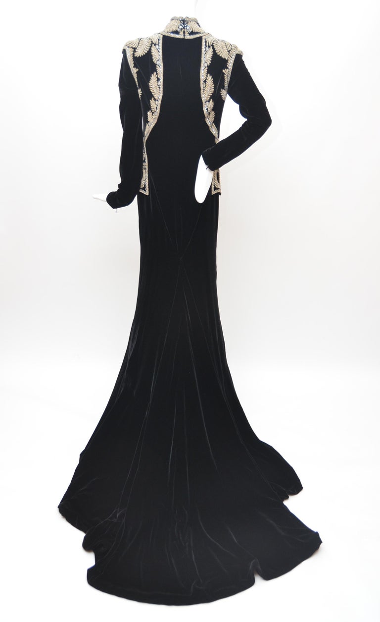 Alexander McQueen Vintage 2006 "Widows of Culloden" Embellished Velvet ...