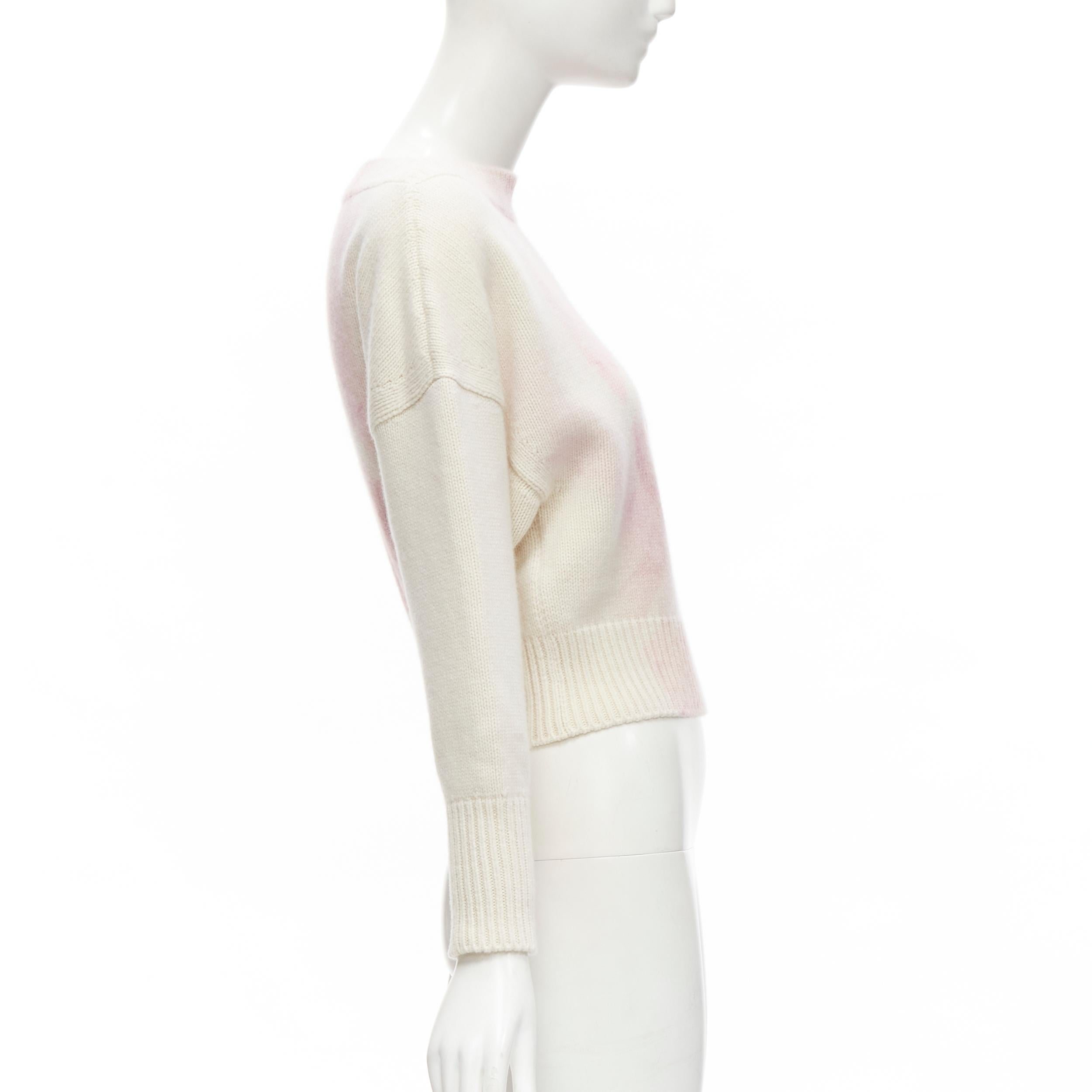 ALEXANDER MCQUEEN 2021 Anemone wool cashmere floral print cropped ...