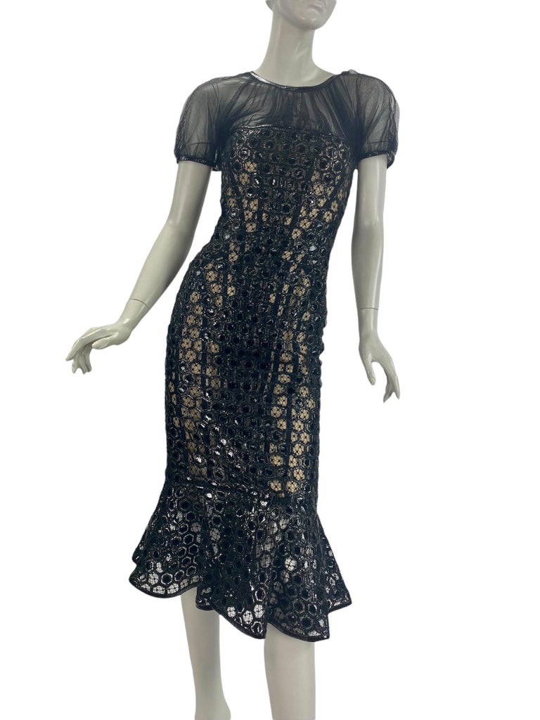 ALEXANDER McQUEEN Black Honeycomb-effect Patent-Leather and Tulle ...