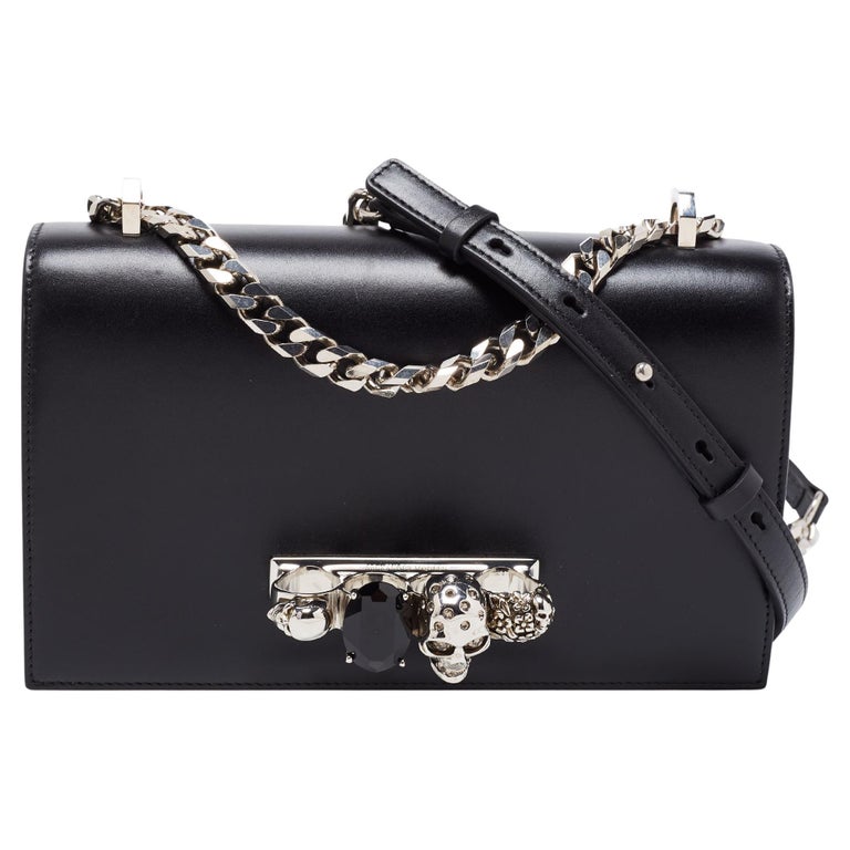 Alexander McQueen Black Leather Knuckle Duster Shoulder Bag at 1stDibs