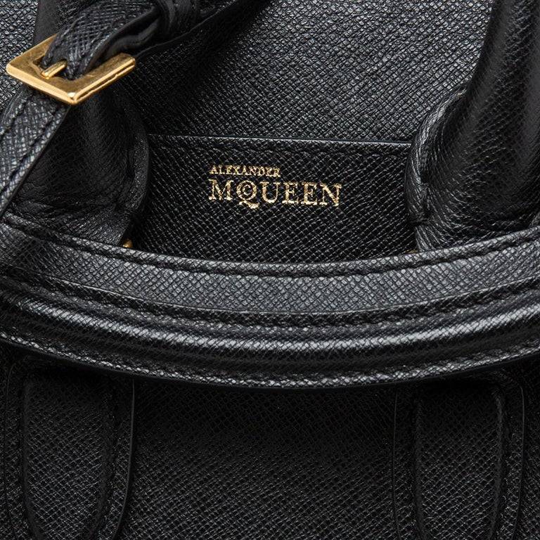 Alexander McQueen Black Leather Mini Heroine Bag at 1stDibs | alexander ...
