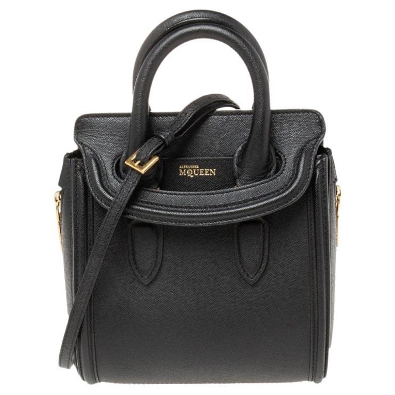Alexander McQueen Black Leather Mini Heroine Bag at 1stDibs | alexander ...