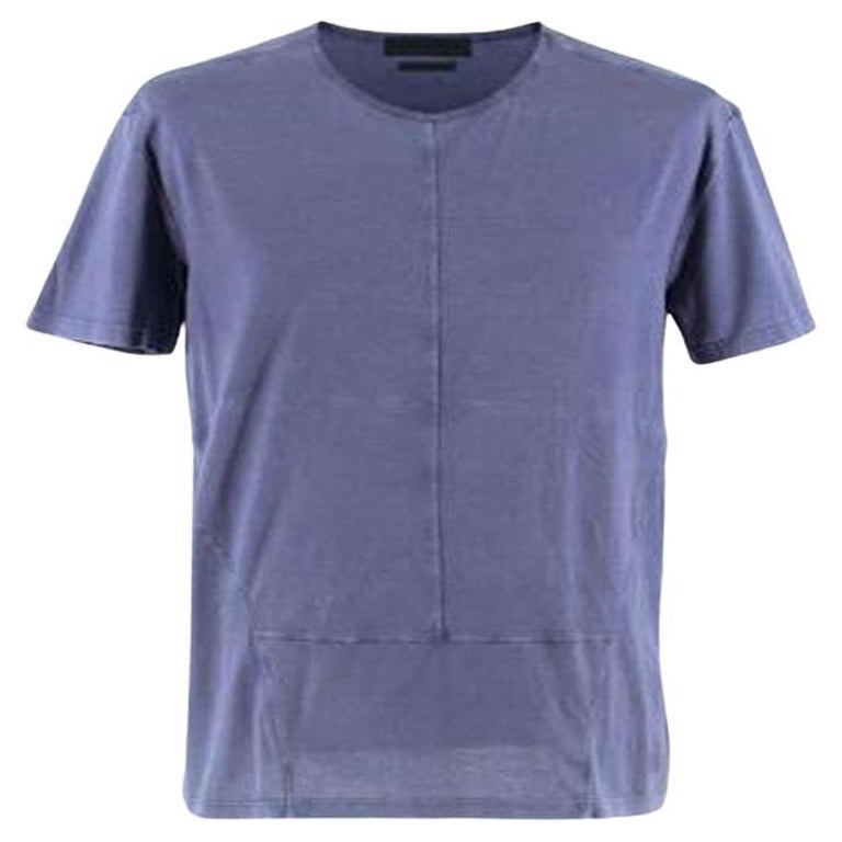 Alexander McQueen Blue Washed T-Shirt For Sale at 1stDibs