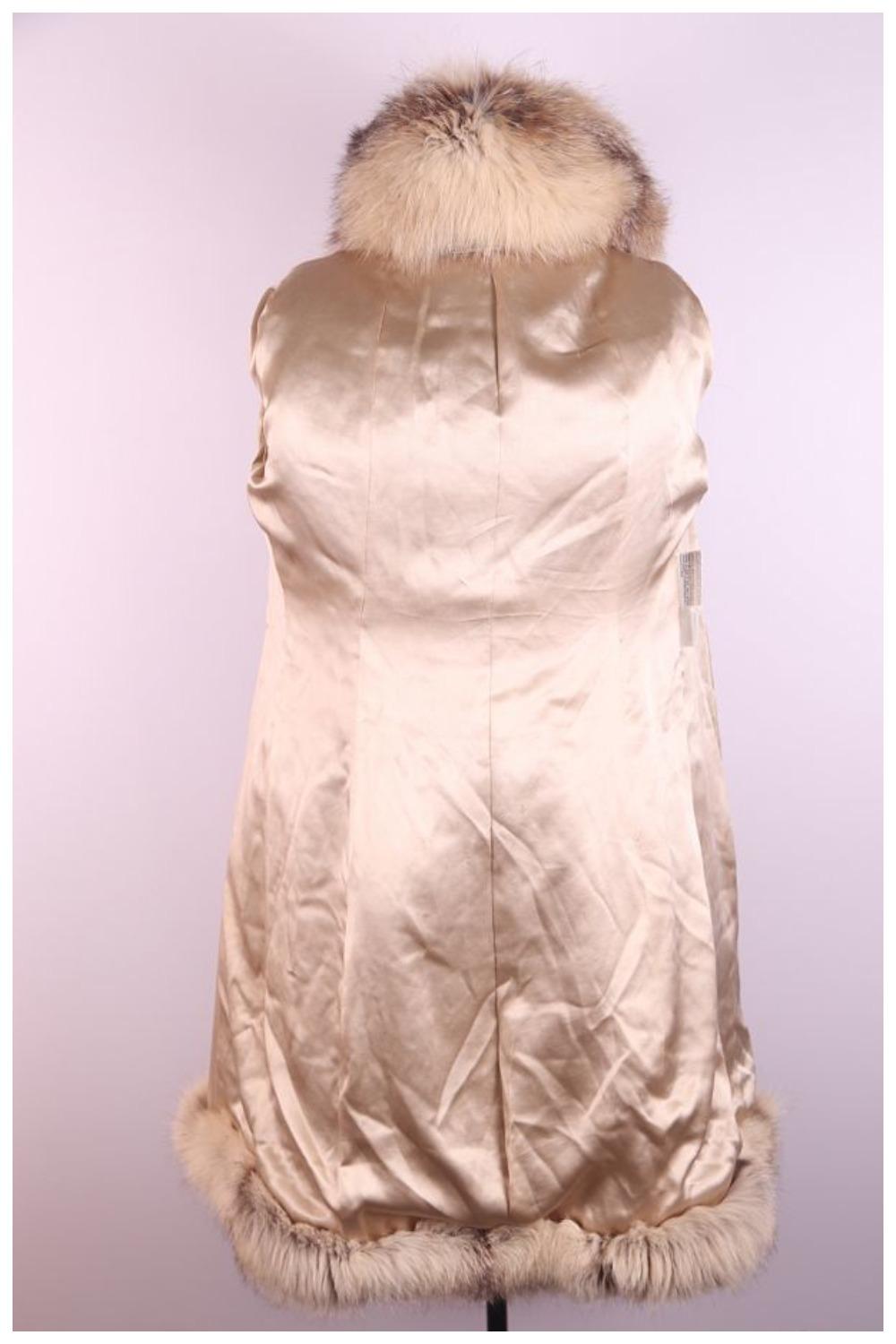 Alexander McQueen FW 2008 cashmere fur coat For Sale at 1stDibs