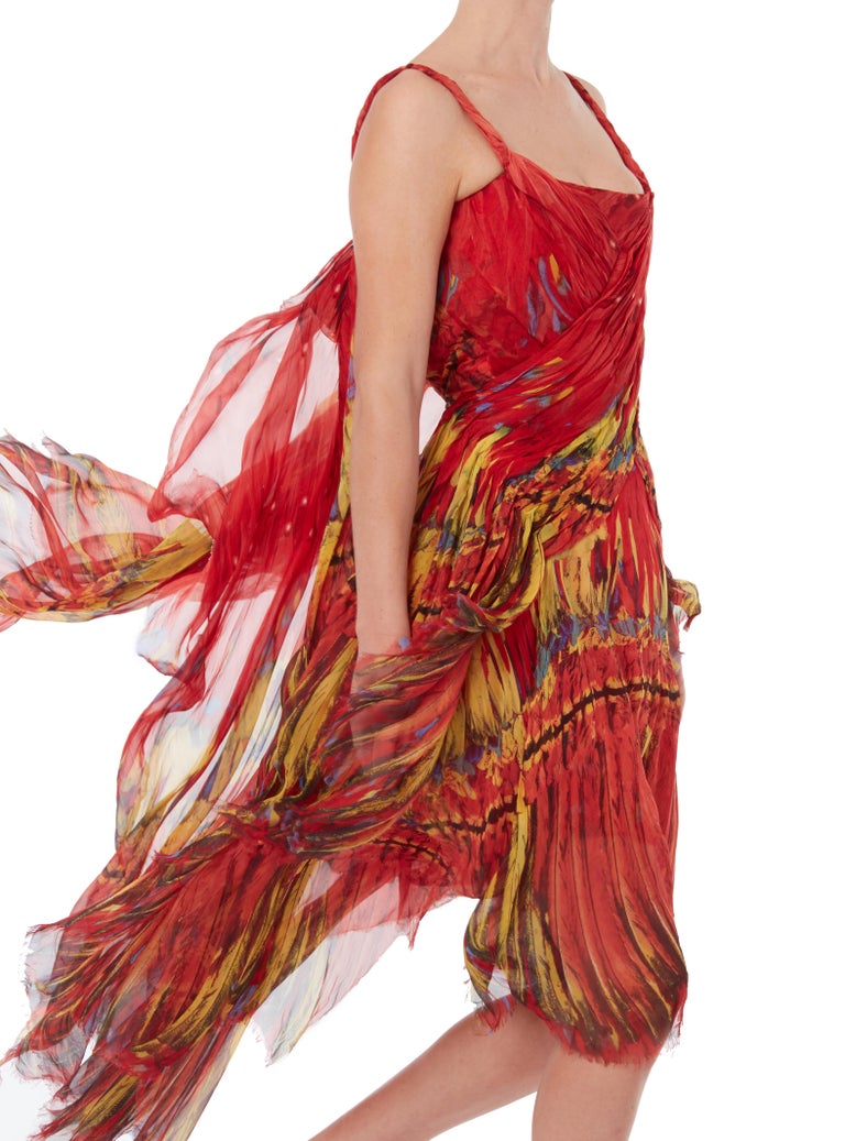 Alexander McQueen, Irere chiffon dress Spring/Summer 2003 For Sale at ...