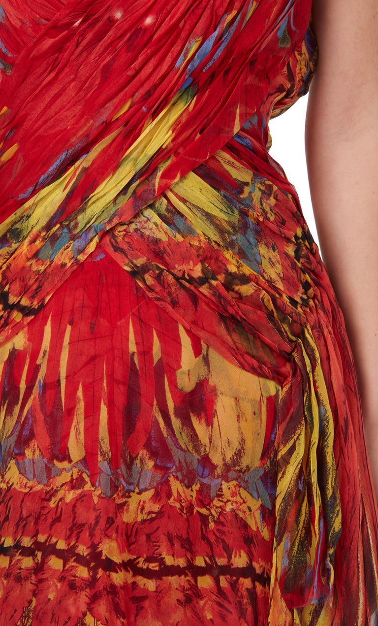 Alexander McQueen, Irere chiffon dress Spring/Summer 2003 For Sale at ...